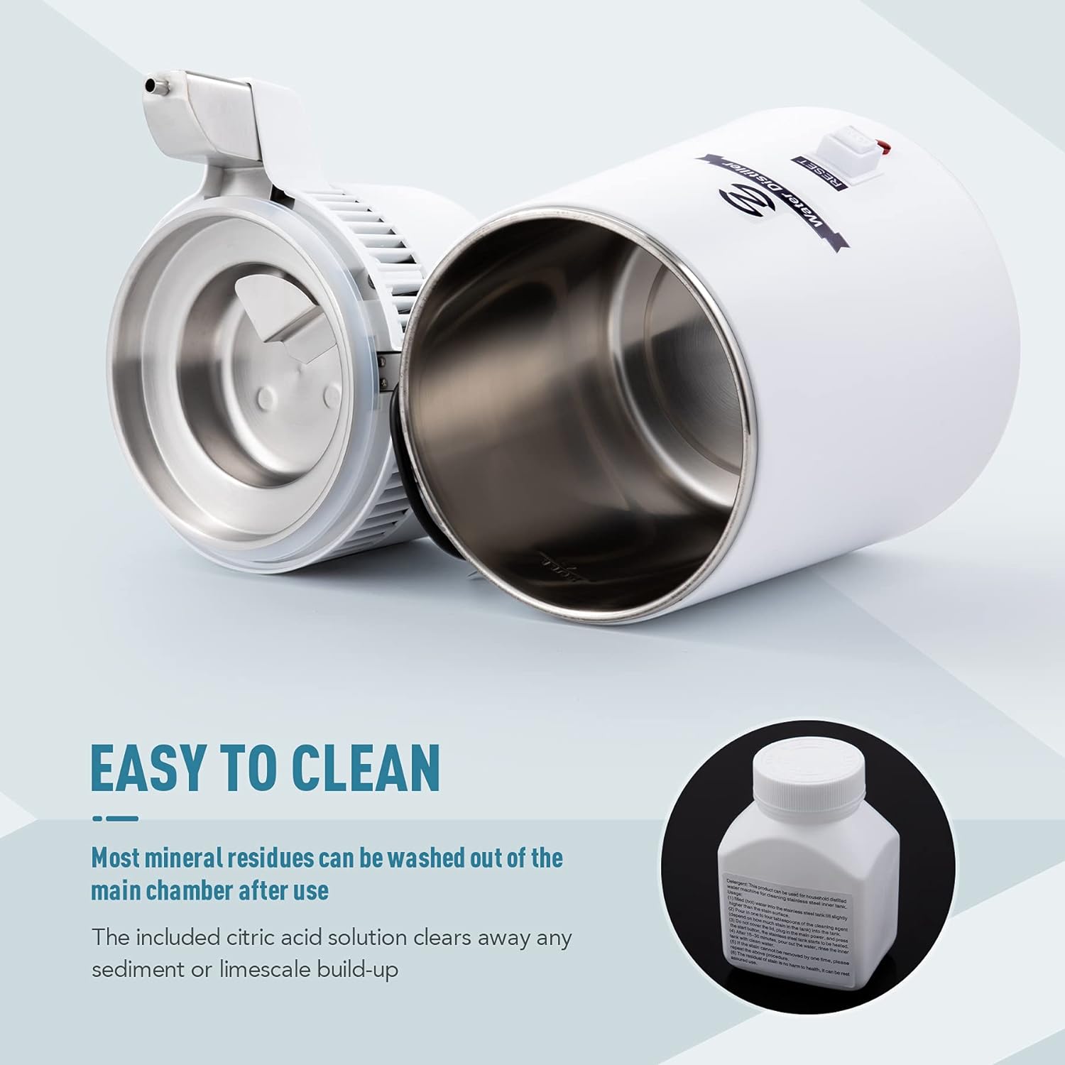 CO-Z 1 Gallon Water Distiller, 4L Home Countertop Distiller Water ...