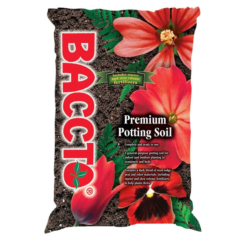 Michigan Peat Baccto All Purpose Potting Soil with Perlite, 25 lbs (8 ...
