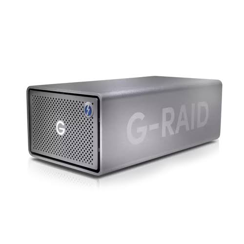 SanDisk G-RAID 2 Disk Array 12 TB Desktop Stainless Steel - Revivalcandy