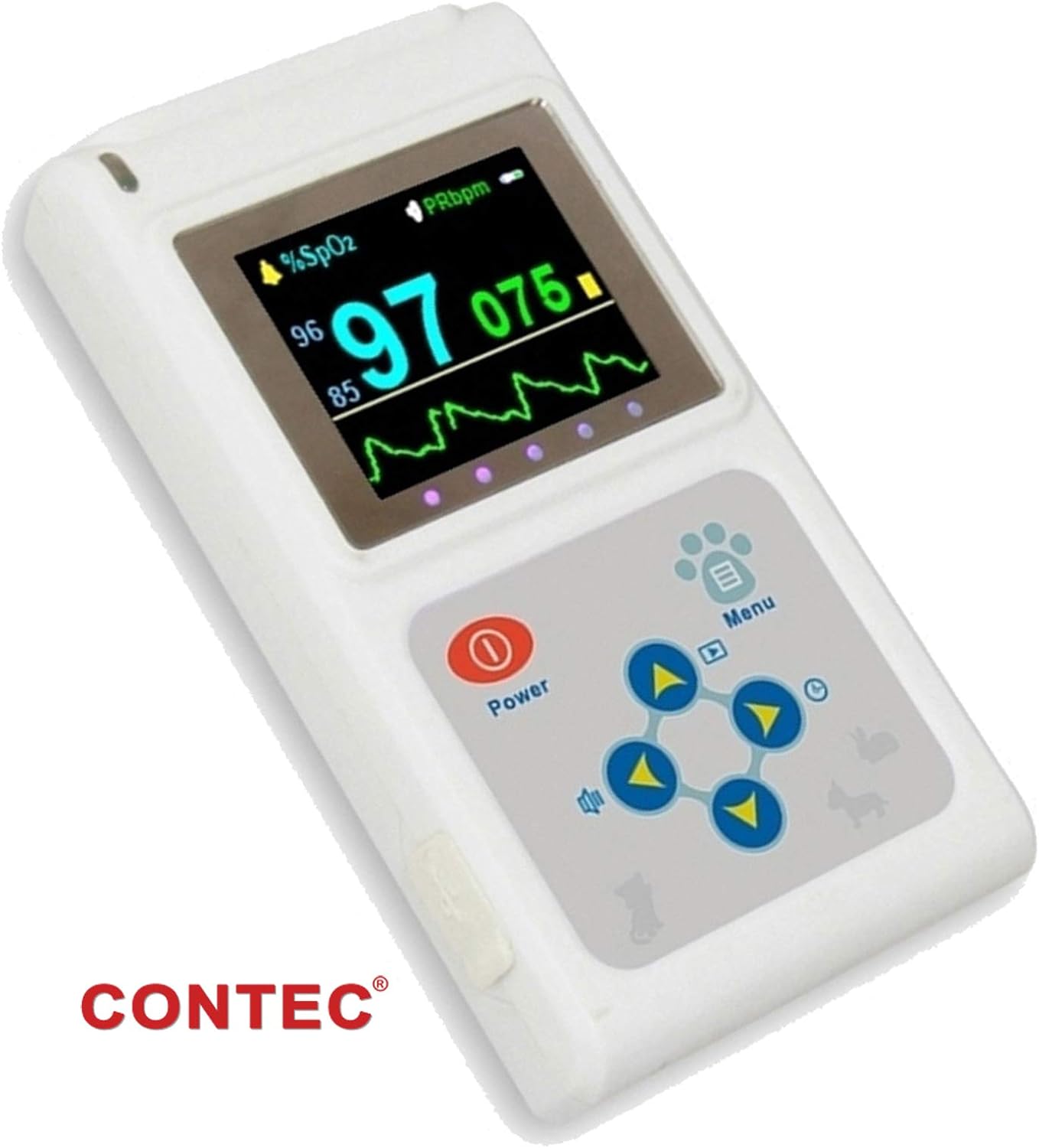 CONTEC CMS60D-VET Veterinary Pulse Oximeter Handheld Machine for Cat ...