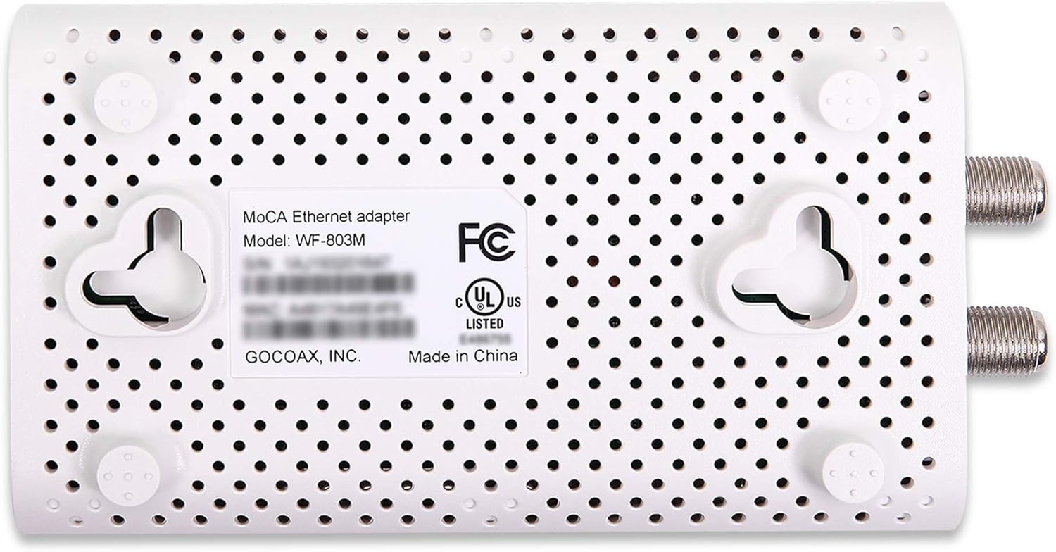 goCoax MoCA 2.5 Adapter with 2.5GbE Ethernet Port. MoCA 2.5. 1x 2.5GbE ...