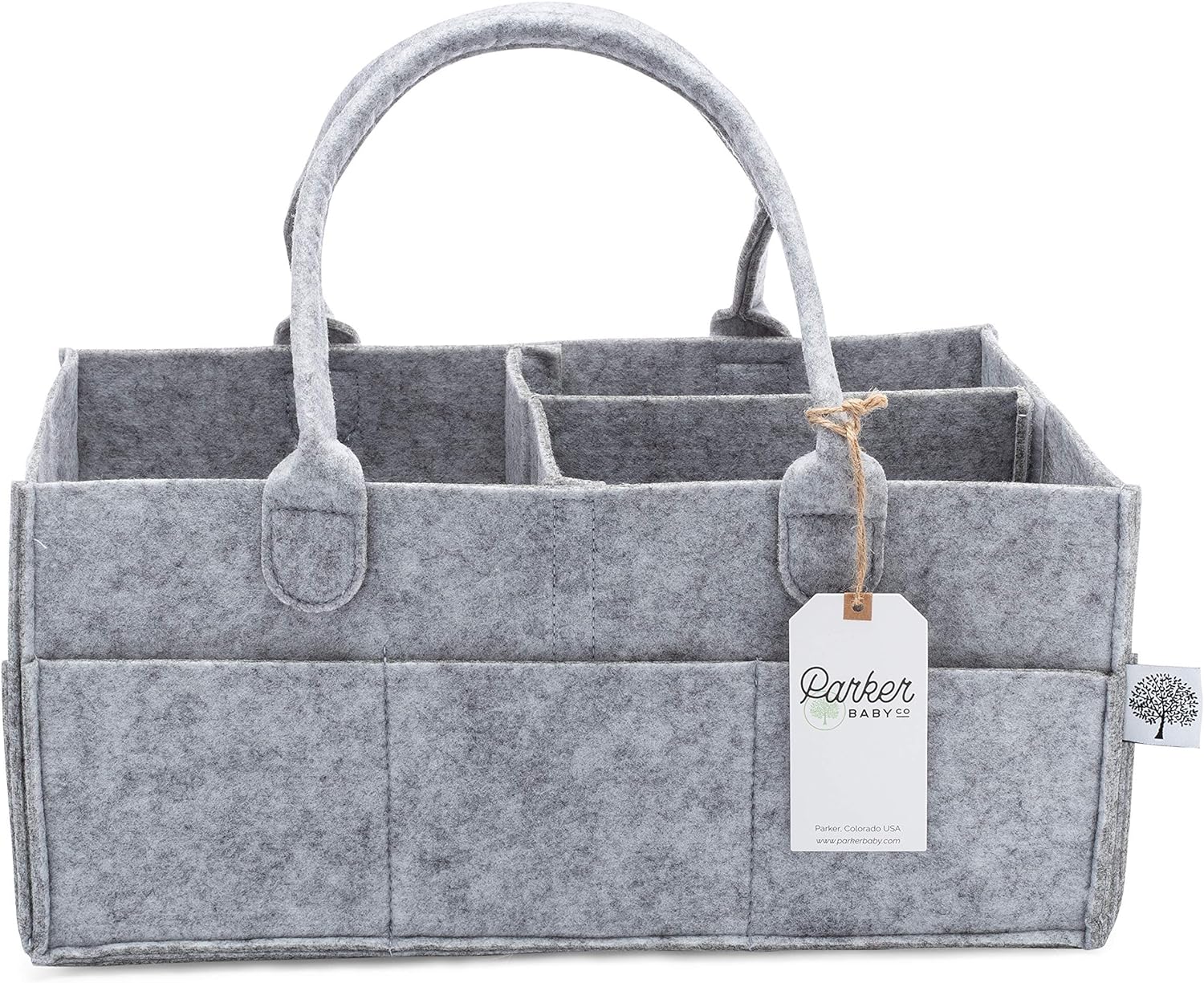 Parker Baby Diaper Caddy - Nursery Storage Bin and Car Organizer for ...