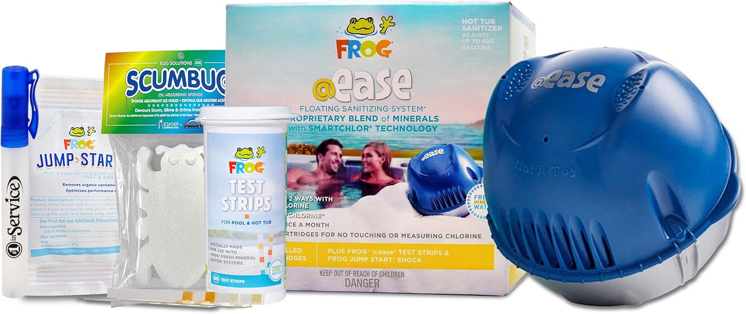 FROG @ease Floating Sanitizing System, Scumbug Oil Absorbing Sponge and ...
