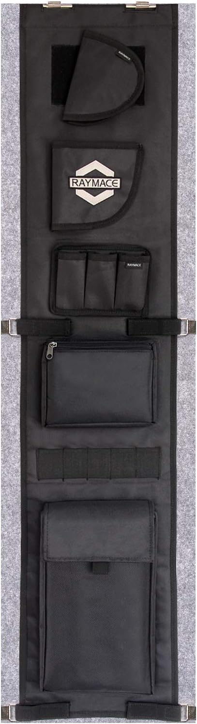 RAYMACE Gun Safe Door Panel Organizer 10W*46H inch，Adjustable Width to ...