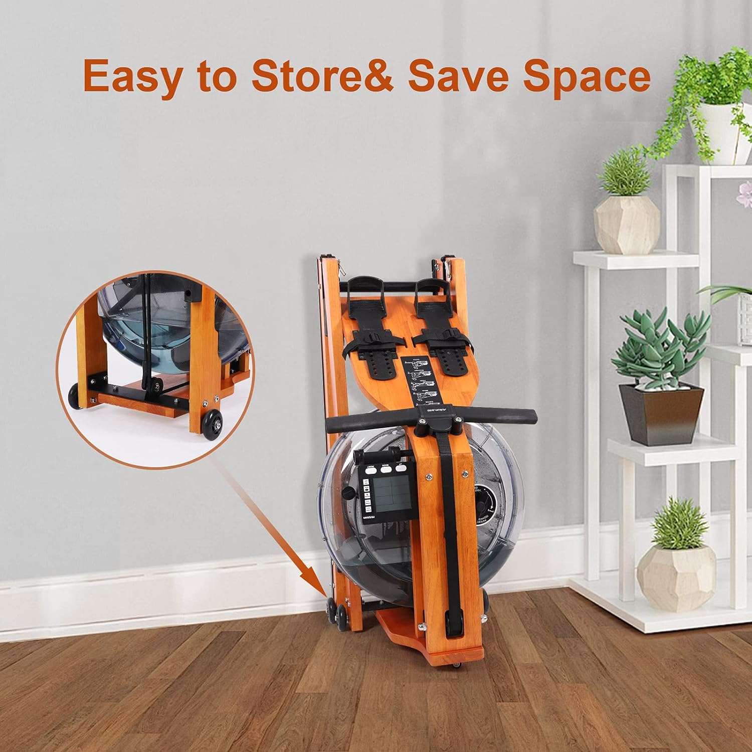 Sports AND Outdoors AURUMBIRD Water Rowing Machine,Wooden Water ...