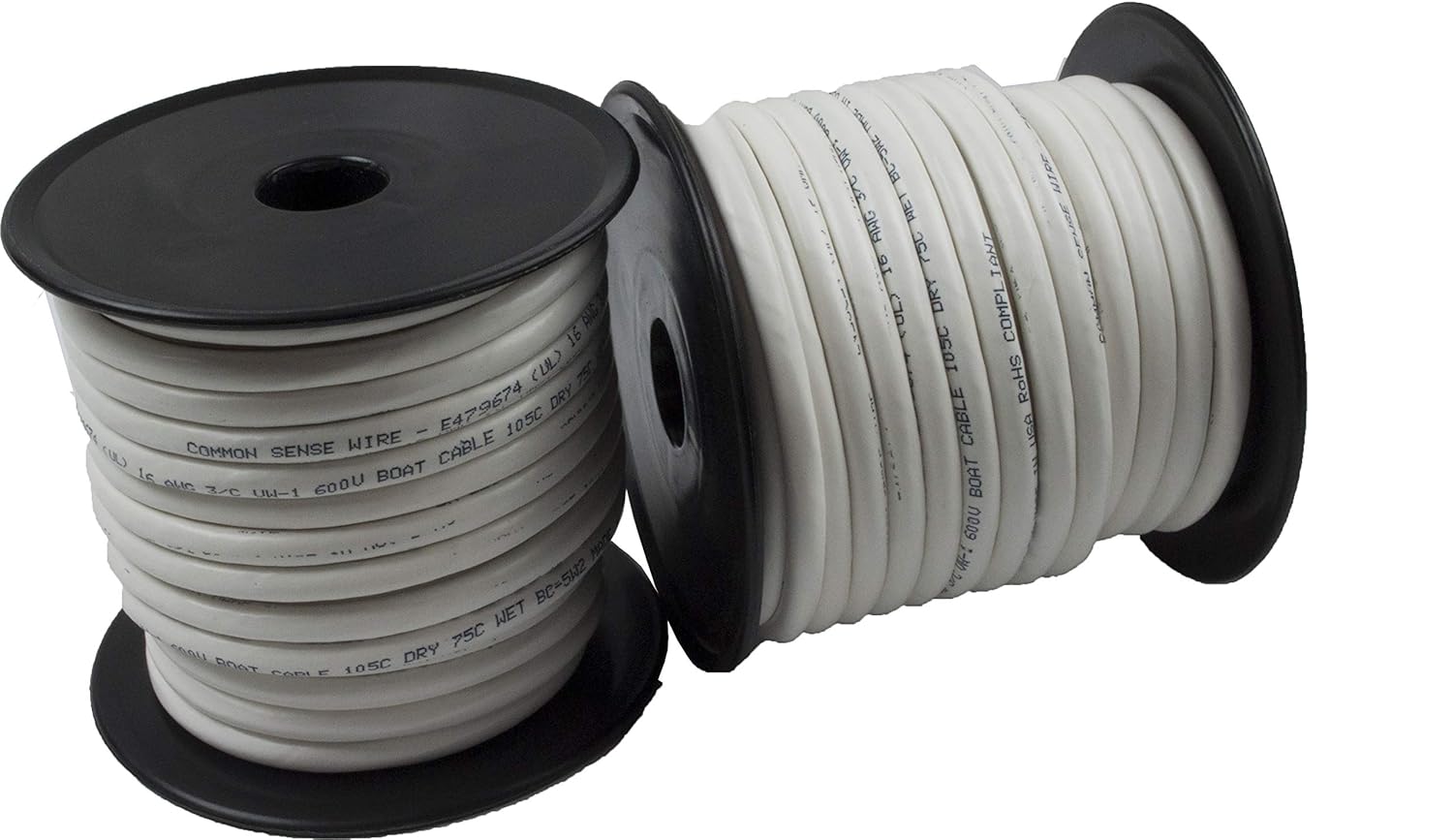 10/3 AWG UL Spec Reqd Triplex Round AC Marine Wire - Tinned Copper Boat ...