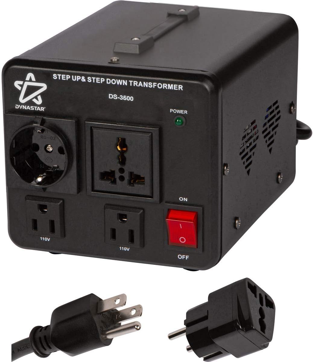 Dynastar Step Up & Step Down Voltage Converter and Transformer, 110-220 ...
