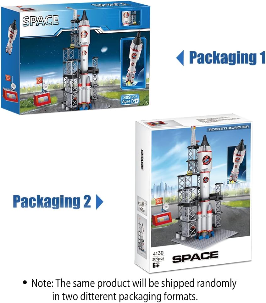 Spaceship Building Set City Space Rocket Ship Toys with Launch Control ...