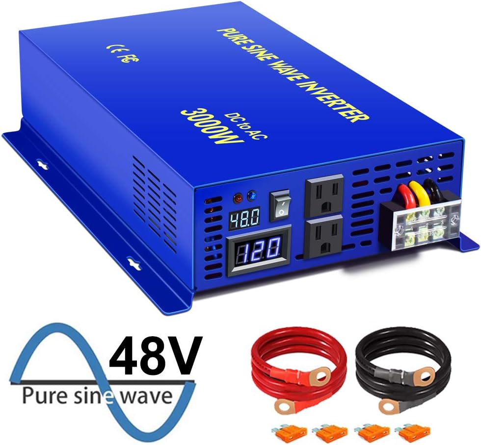 XYZ INVT Pure Sine Wave Inverter 24V to 110v 120v 2500 Watt Power ...