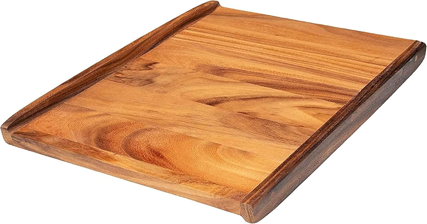 Villa Acacia Wood Pastry Board - Reversible Wooden Boards for Rolling ...