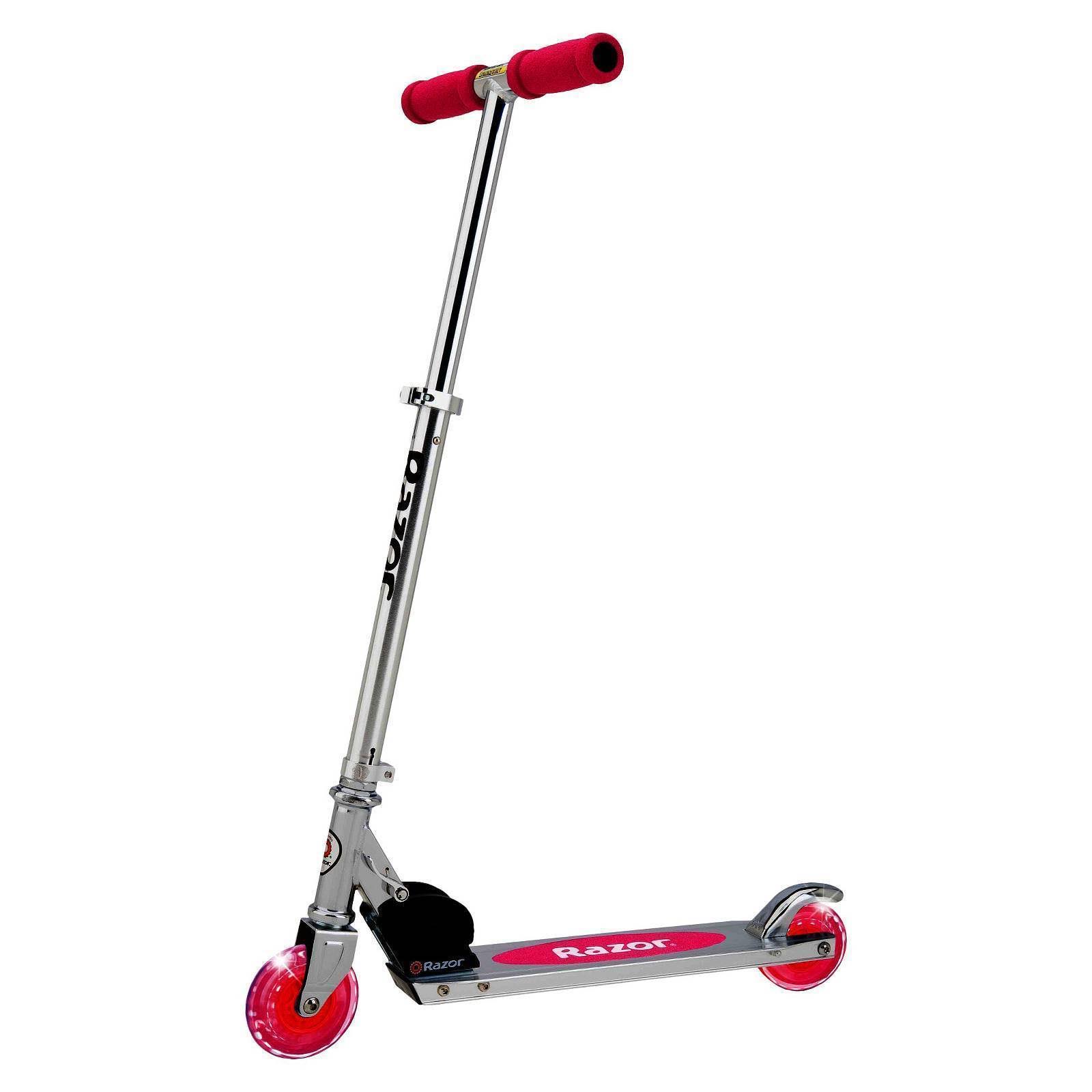 Razor A Lighted Wheel Kick Scooter - Pink - Revivalcandy
