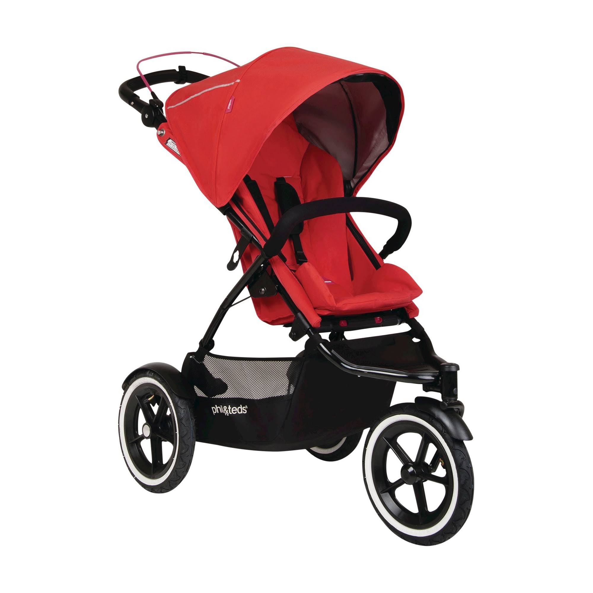 Phil u0026 Teds Sport Inline Stroller, Cherry - Revivalcandy