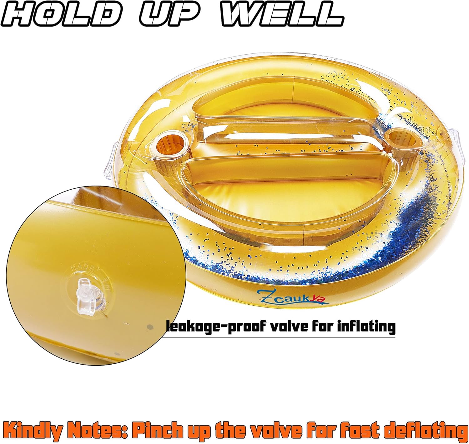 Zcaukya Inflatable Floating Drinking Holder, 28-inch Inflatable Pool ...