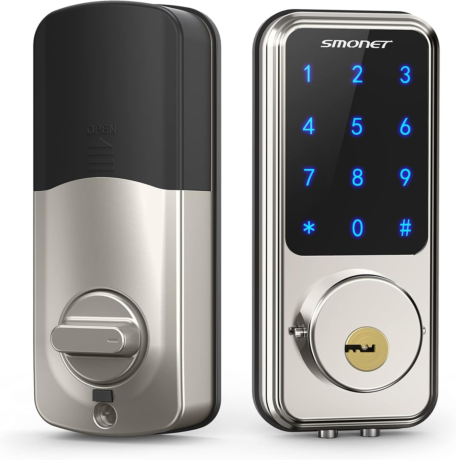 Smart Lock,SMONET Keyless Entry Door Lock,Remote Lock/Unlock for Home ...
