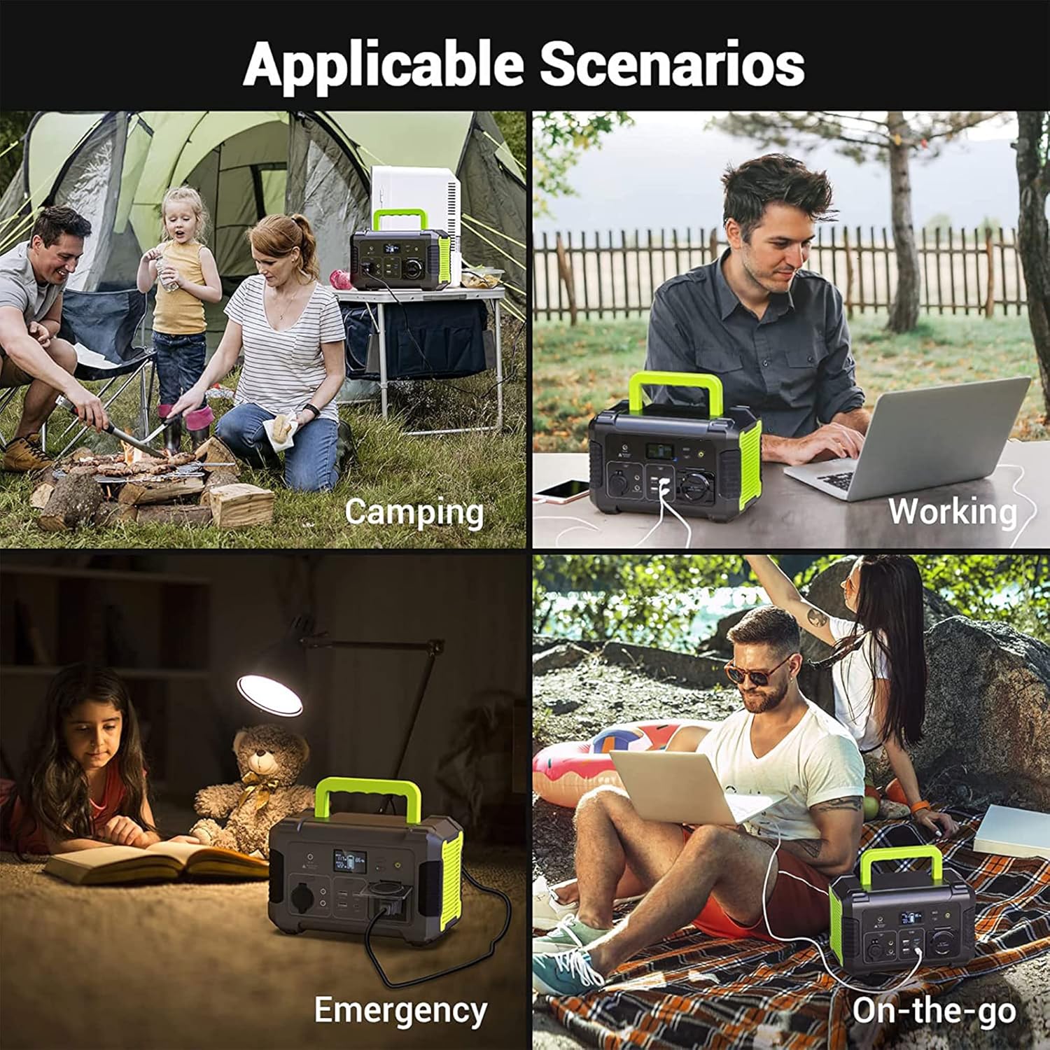 PAXCESS 300W Portable Power Station, 78000mAh Solar Generator Backup ...