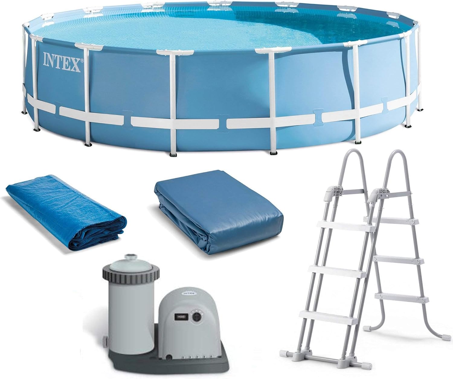 INTEX 28733EHIntex 15ft X 42in Prism Frame Pool Set with Filter Pump ...