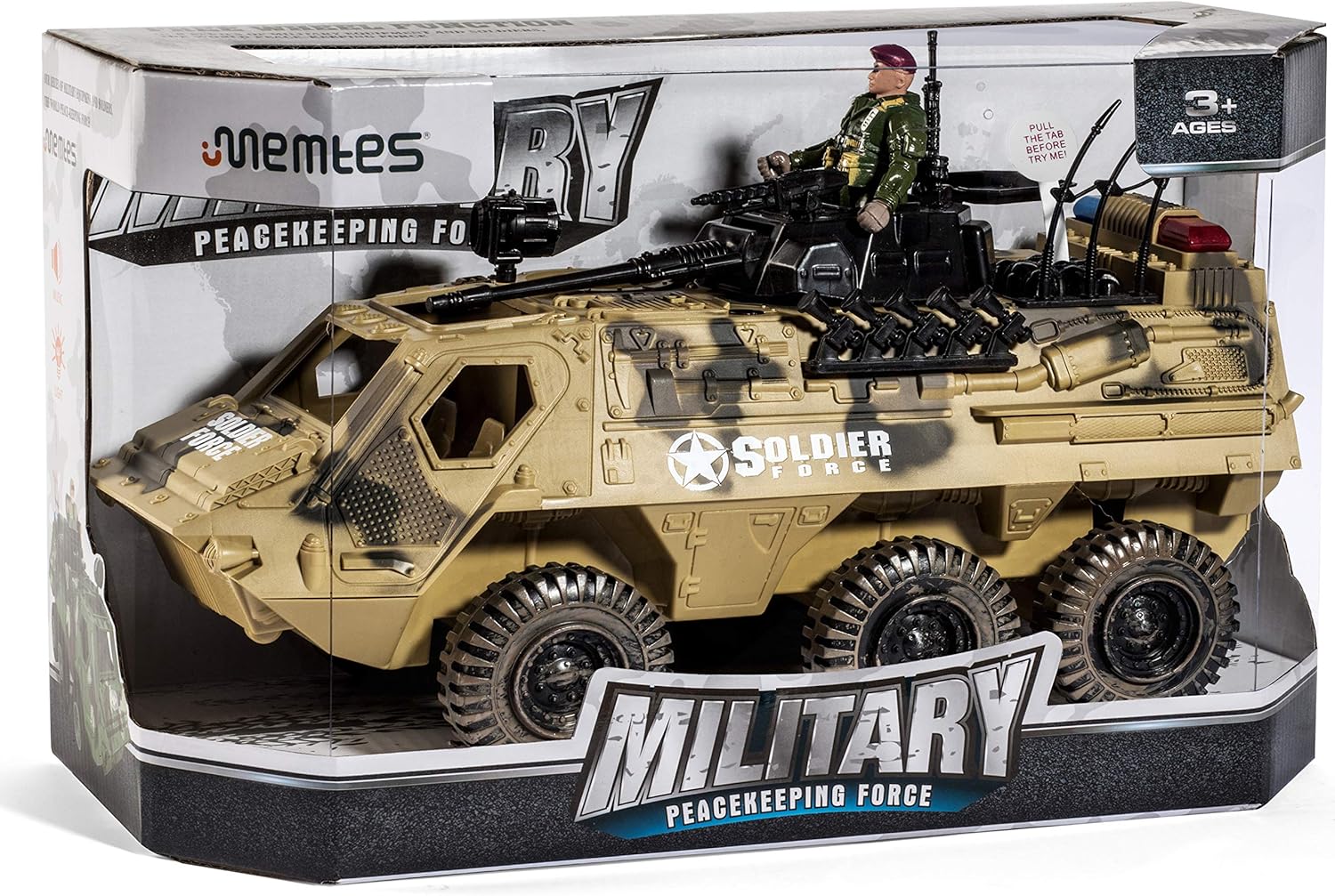 Memtes Military Fighter Army Truck Tank Toy, Mini Motorcycle, Mini Raft ...
