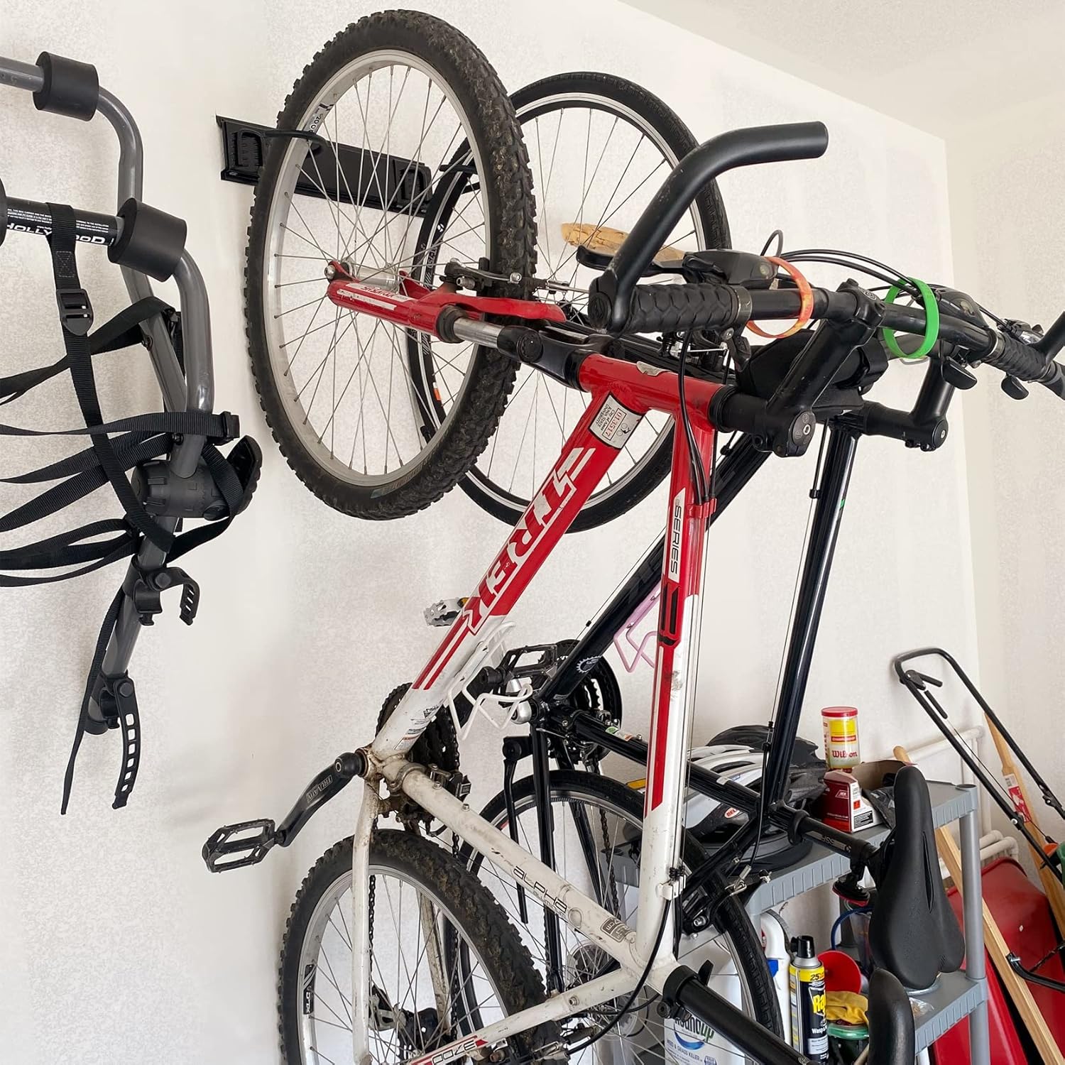 TORACK Bike Storage Rack, 2 Bike Hooks for Garage, Wall Mount Garage ...