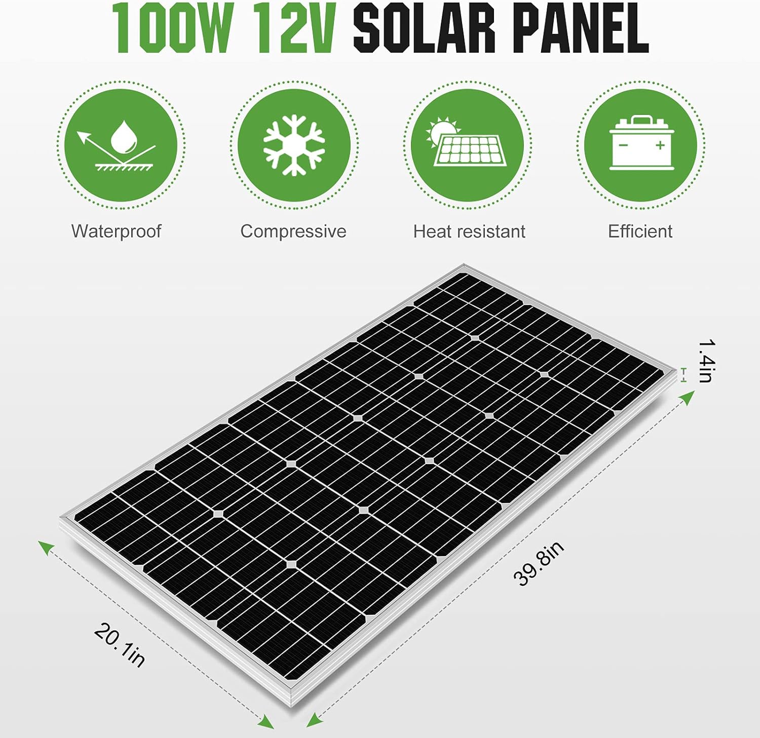 ECO-WORTHY 800W 3.2KWH Solar Power System Kit for Home House: 4pcs 195W ...