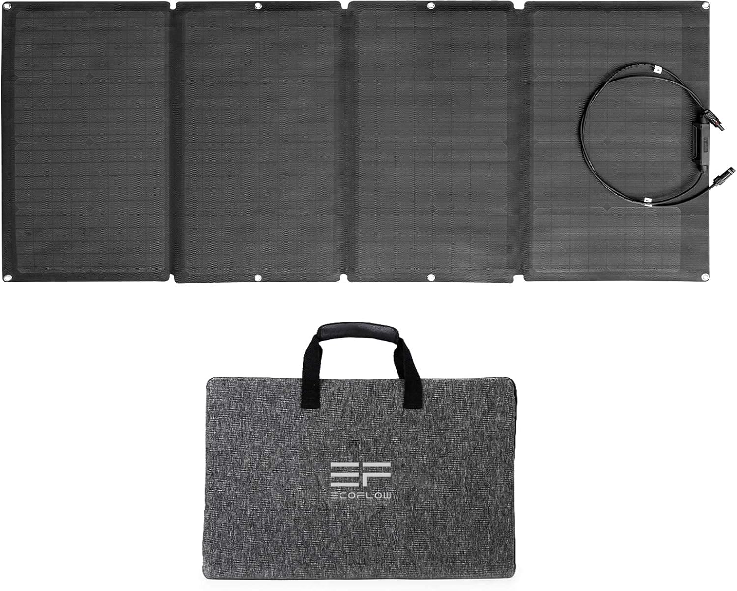 EF ECOFLOW 60W Foldable Solar Panel for Power Station, Portable Solar ...