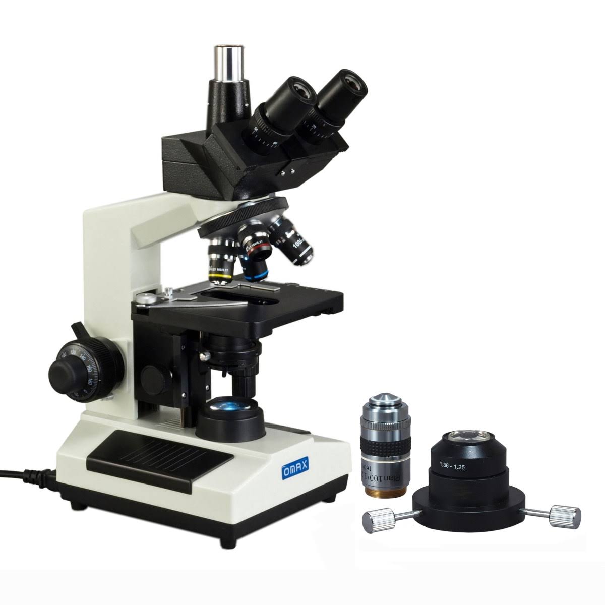 OMAX 40X-2000X Compound Advance Darkfiled Trinocular LED Microscope ...