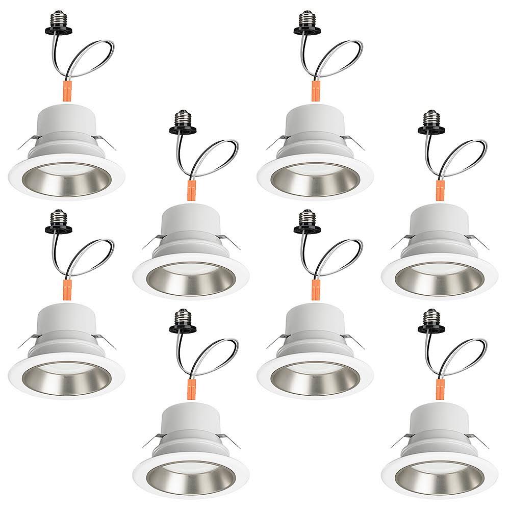 Commercial Electric 4 in. Selectable Integrated LED Recessed Trim Can ...