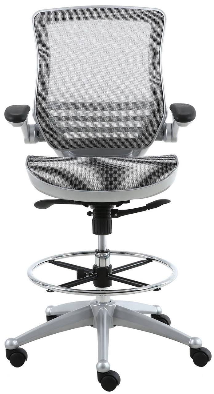 Harwick Evolve All Mesh Heavy Duty Drafting Chair, Dark Knight Edition ...