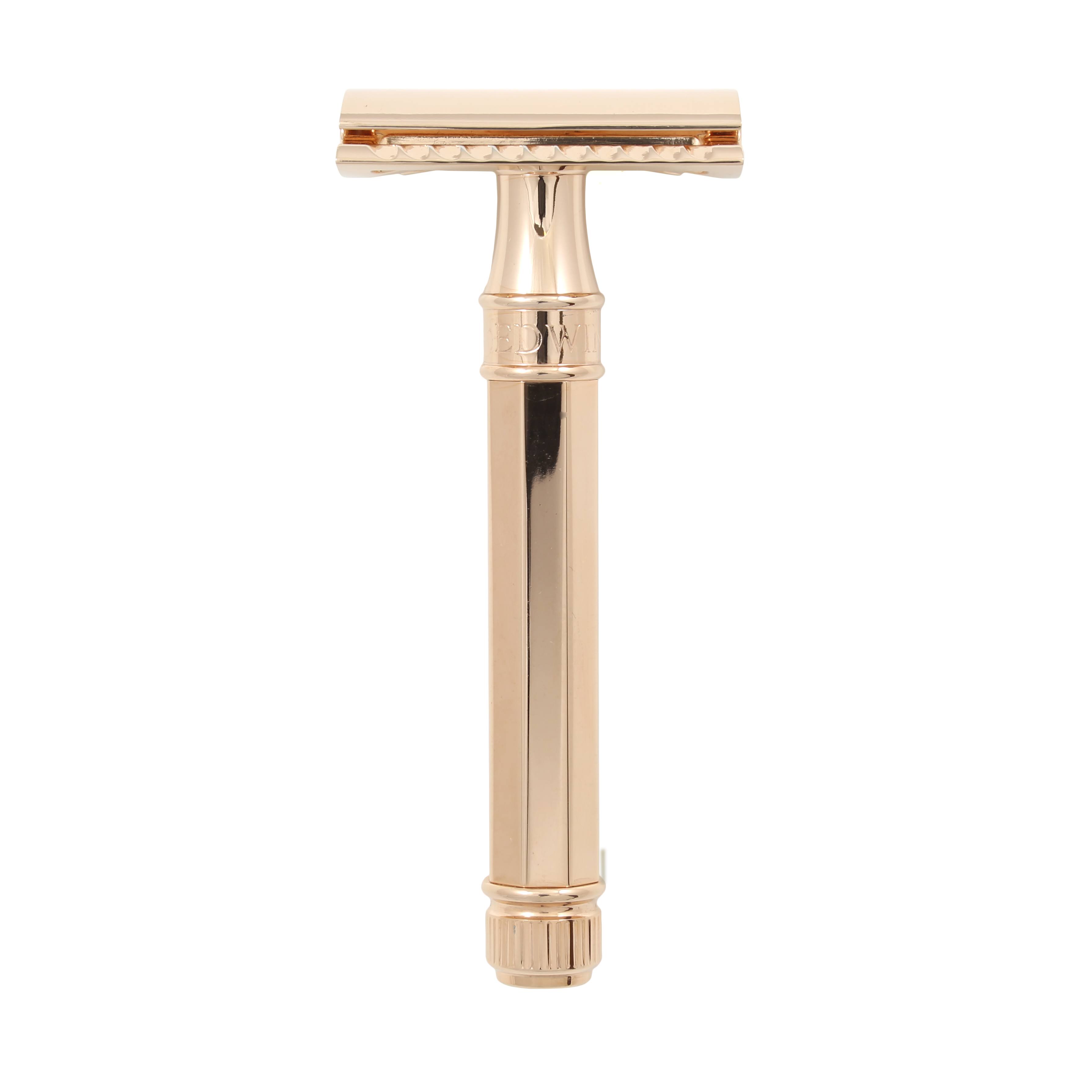 Edwin Jagger Octagonal Rose Gold De Safety Razor - Revivalcandy