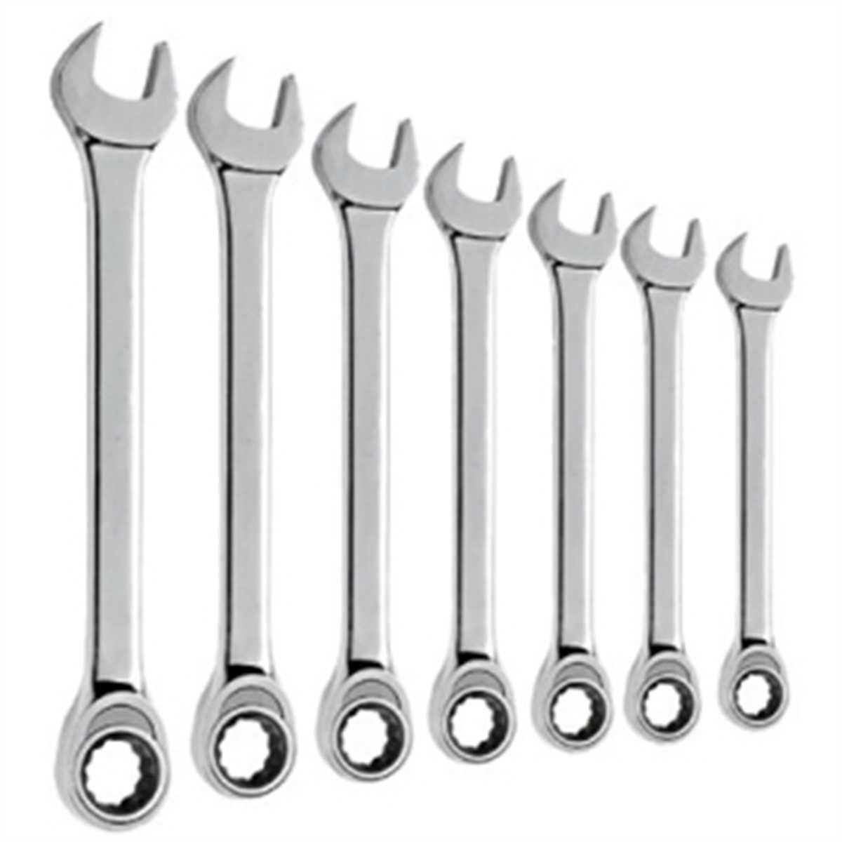 Blackhawk BW-1251 7 Piece Ratcheting Wrench Set High Access Metric ...