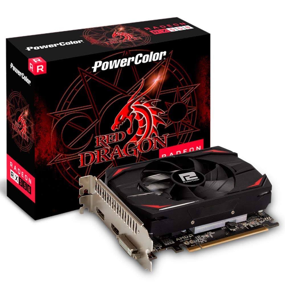 POWERCOLOR AMD Radeon RX 550 Single-Fan 4GB GDDR5 PCIe 3.0 Graphics ...