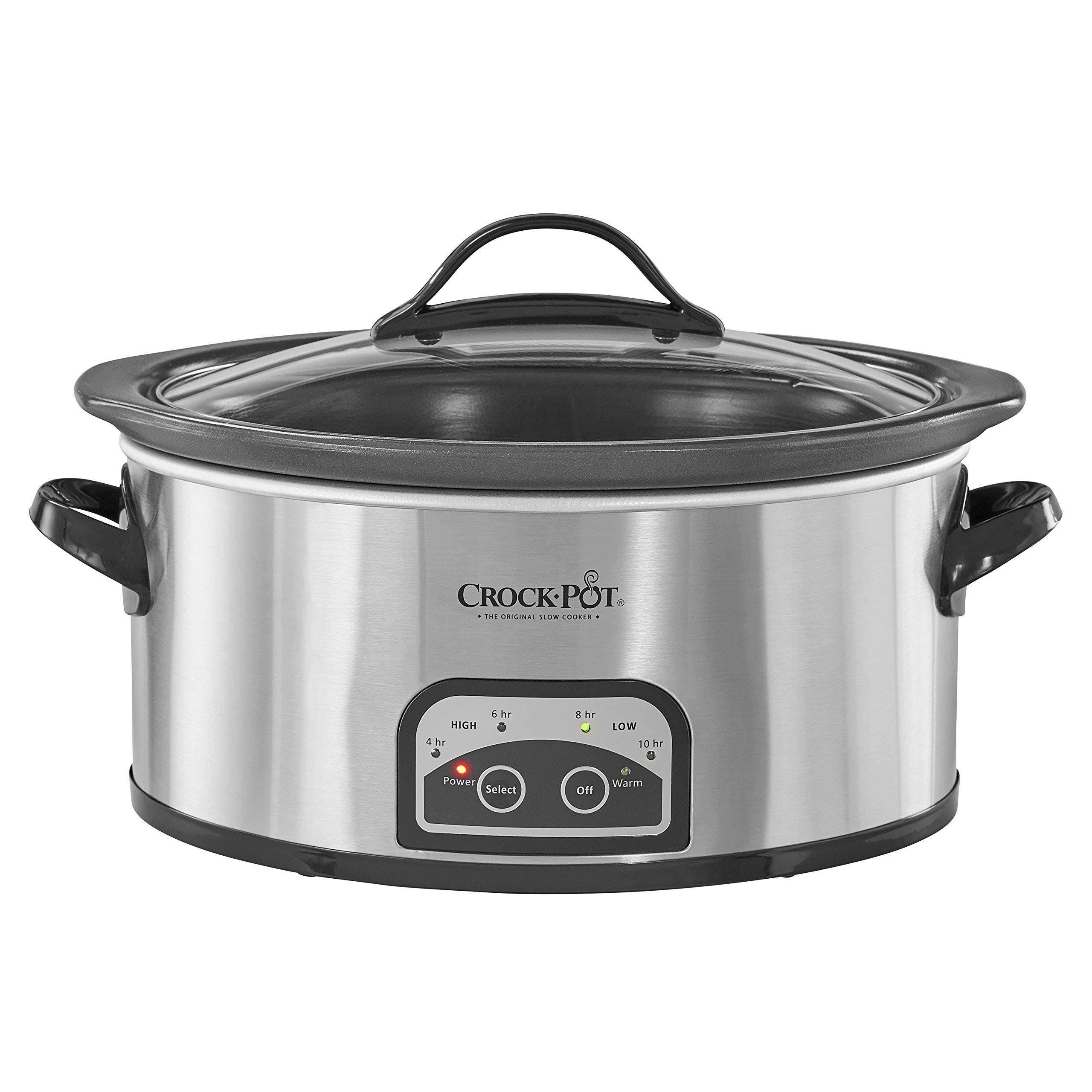 Crock-pot - 6qt Slow Cooker - Stainless Steel - Ritoyou