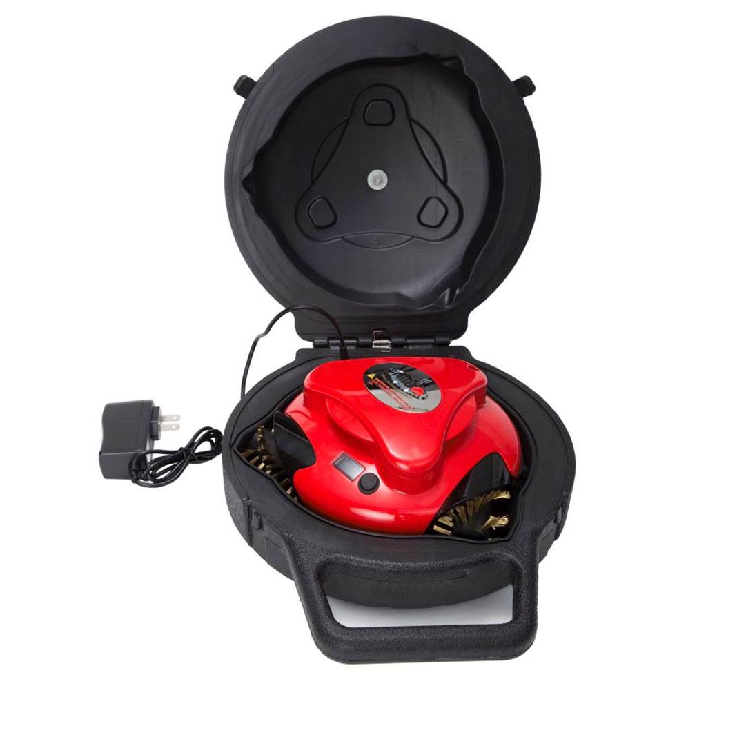 Grillbot BUN3:RED Automatic Outdoor Grill Cleaning Robot with Carry ...