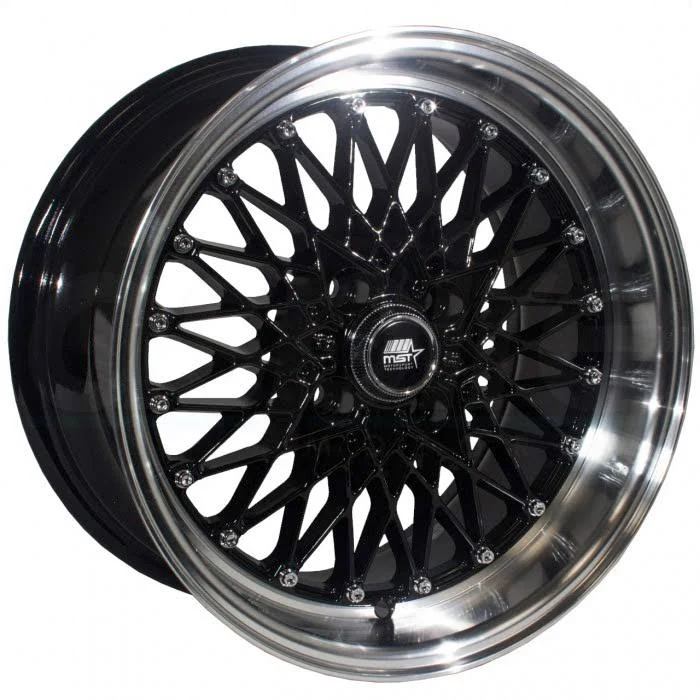MST Wheels Mt16 Black 15x8 4x100 (4x3.93) +20 Rim - Ritoyou