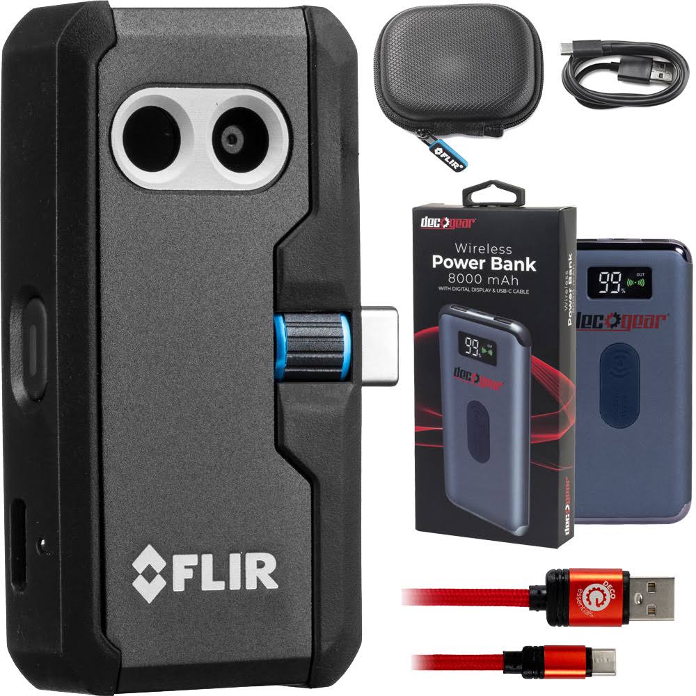 FLIR One Pro LT Thermal Imaging Camera for Smartphones with Deco Gear ...