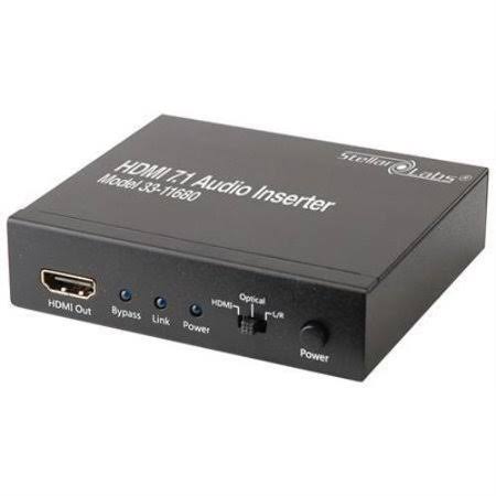 Stellar Labs HDMI Analog and Toslink Audio Inserter 33-11680 - Ritoyou