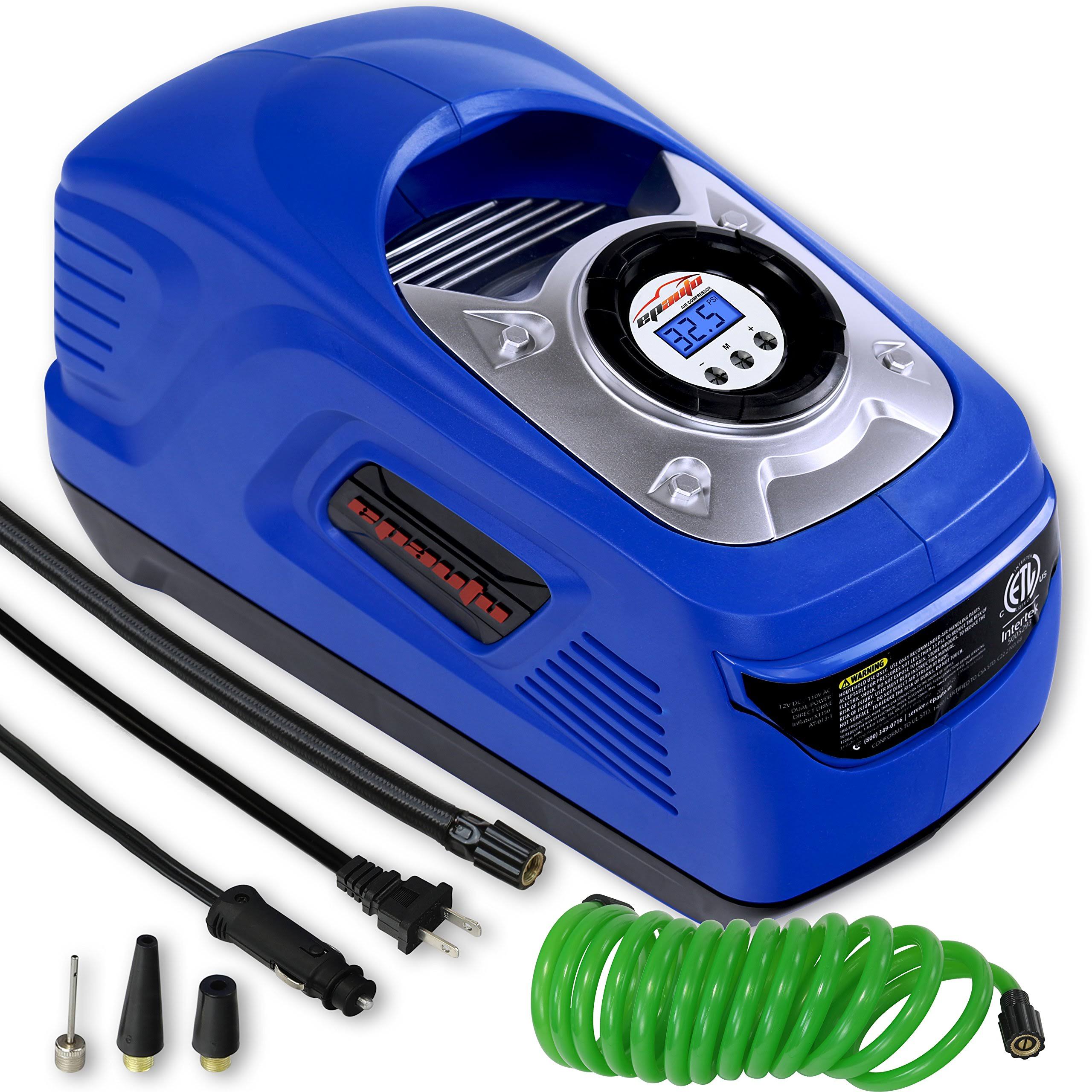 EPAuto AC 110V/DC 12V Dual Power Portable Air Compressor Pump w/ - Ritoyou