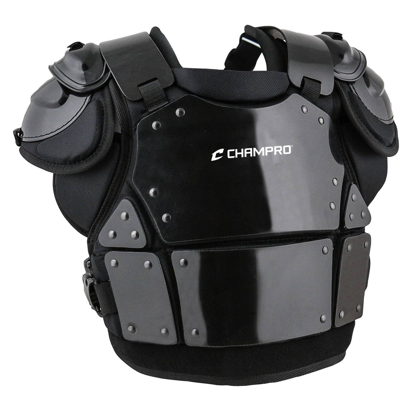 Champro Pro Plus Plate Armor Chest PROTECTOR, Adult Medium, Black - Ritoyou