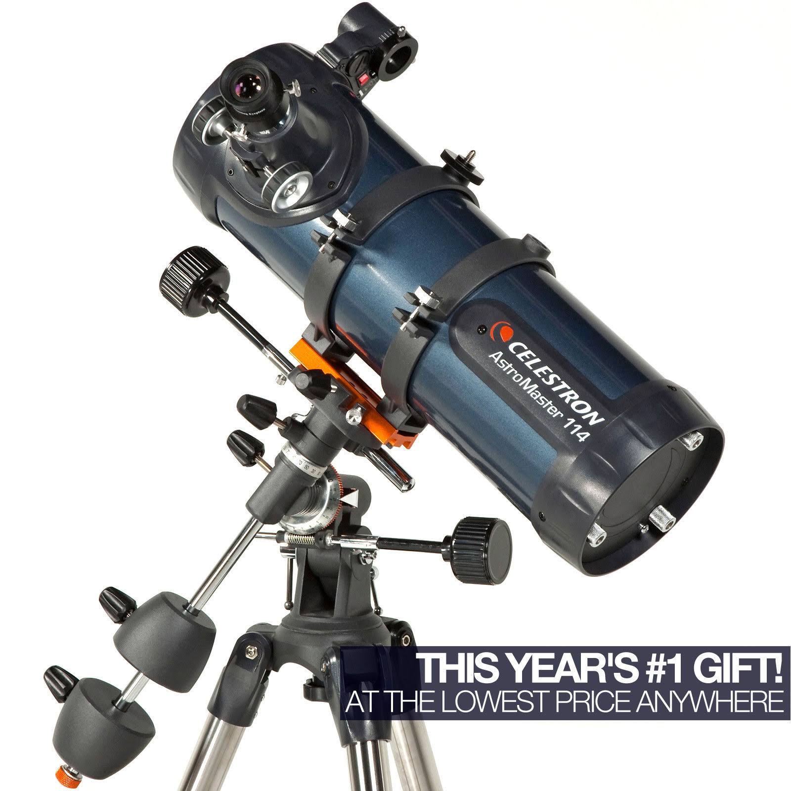 Celestron Telescopes AstroMaster Telescope with Motor Drive - 114EQ - Ritoyou