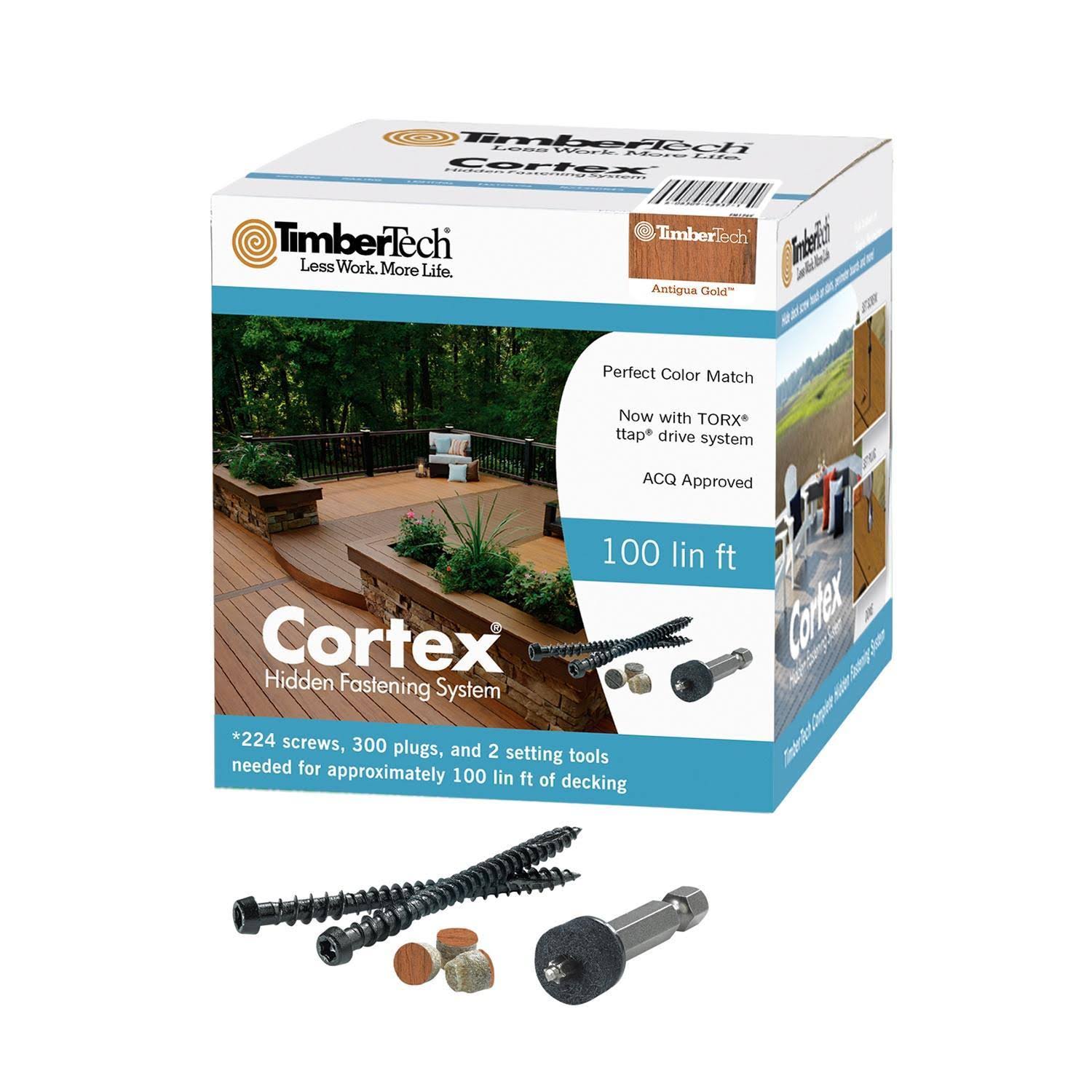 FastenMaster Cortex for TimberTech Decking - 100 LF - 2-1/2x22 ...