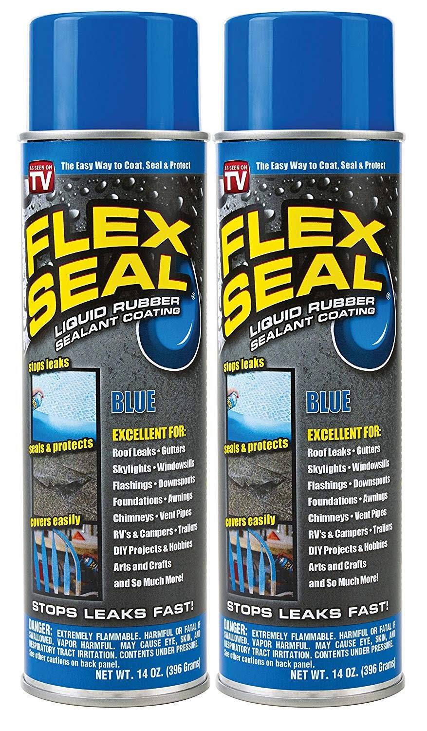 Flex Seal Spray Rubber Sealant Coating, 14-oz, Blue (2 Pack) - Ritoyou