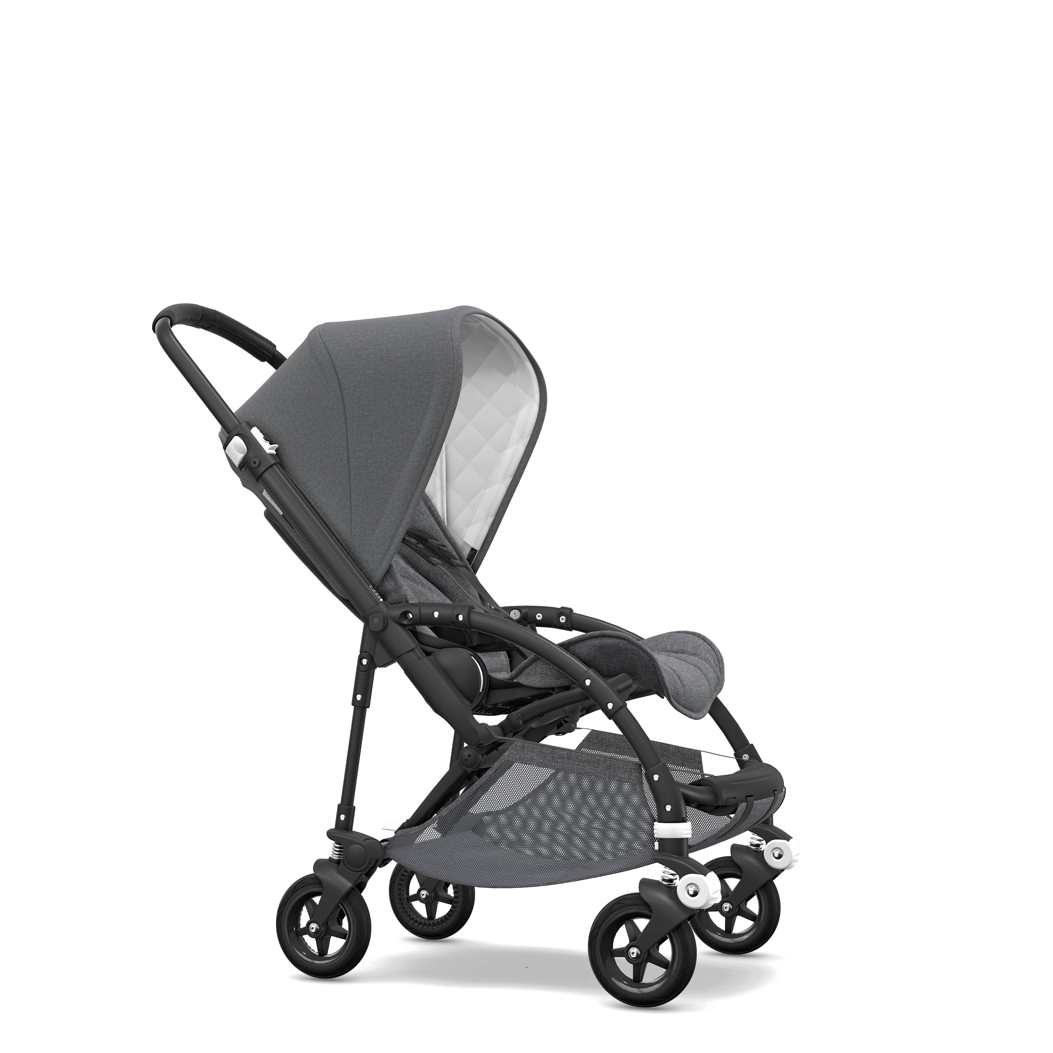 Bugaboo Bee5 Classic Complete Stroller - Black/Grey Melange - Ritoyou