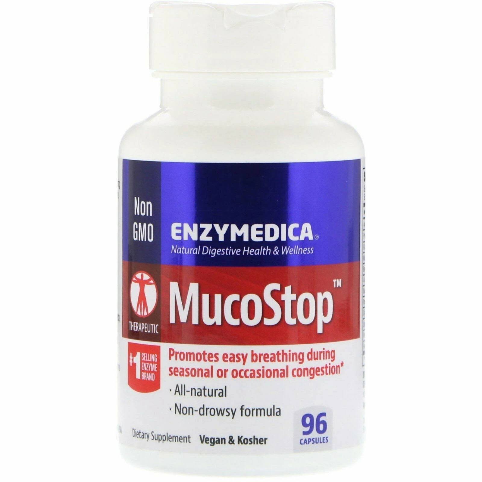 Enzymedica - MucoStop - 96 Capsules - Ritoyou