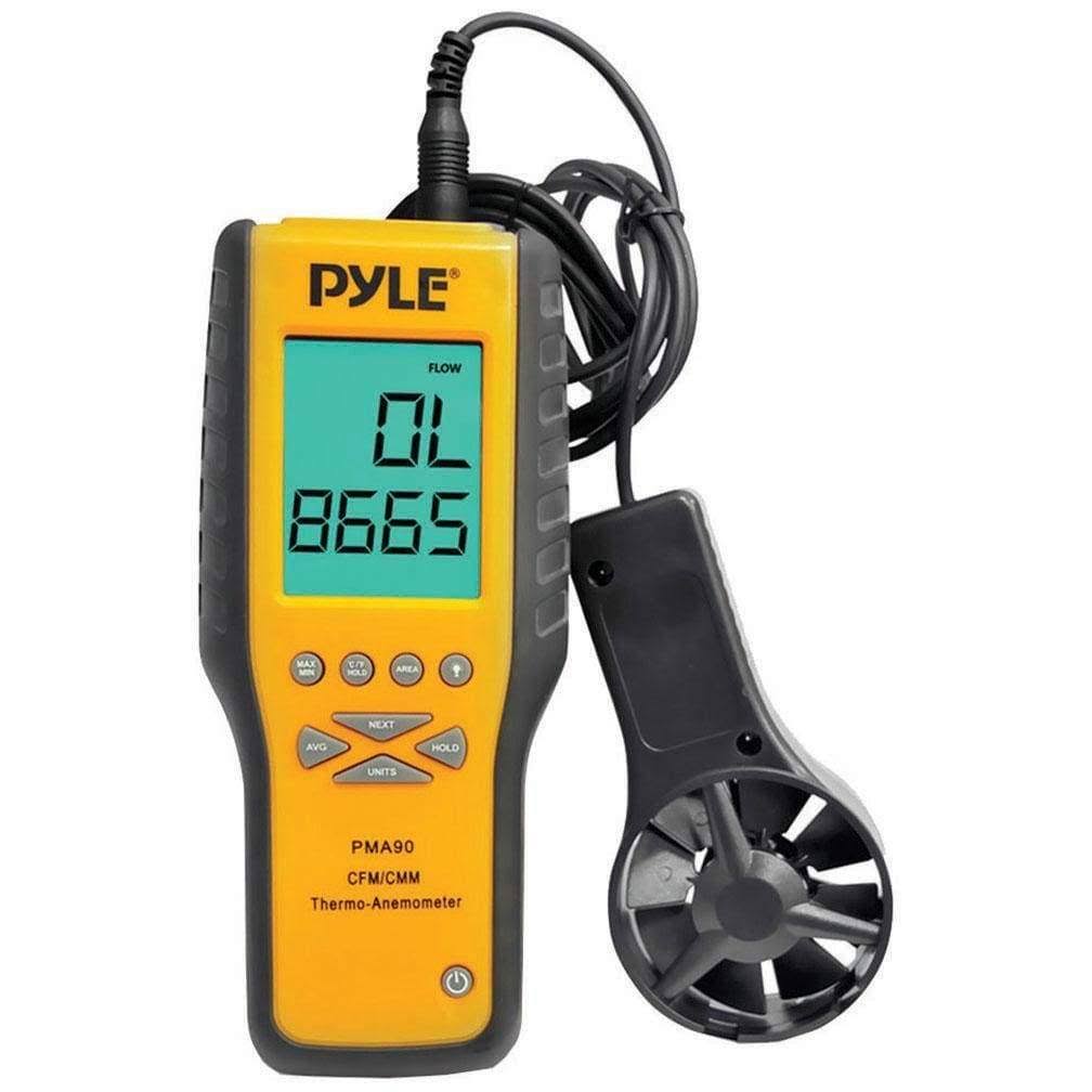 Pyle PMA90 Digital Anemometer / Thermometer - Air Velocity, Air Flow ...