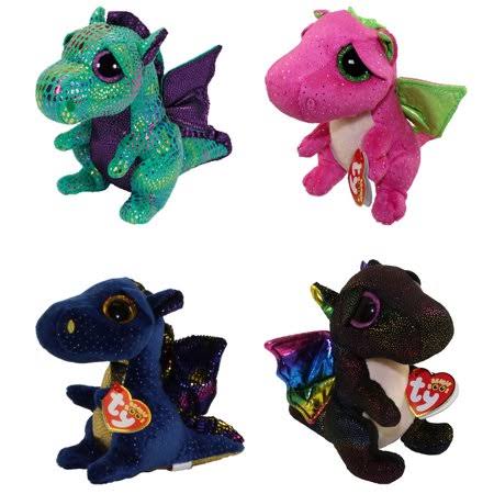 Ty Beanie Boos - Set of 4 Dragons (Anora, Cinder, Darla u0026 Saffire ...