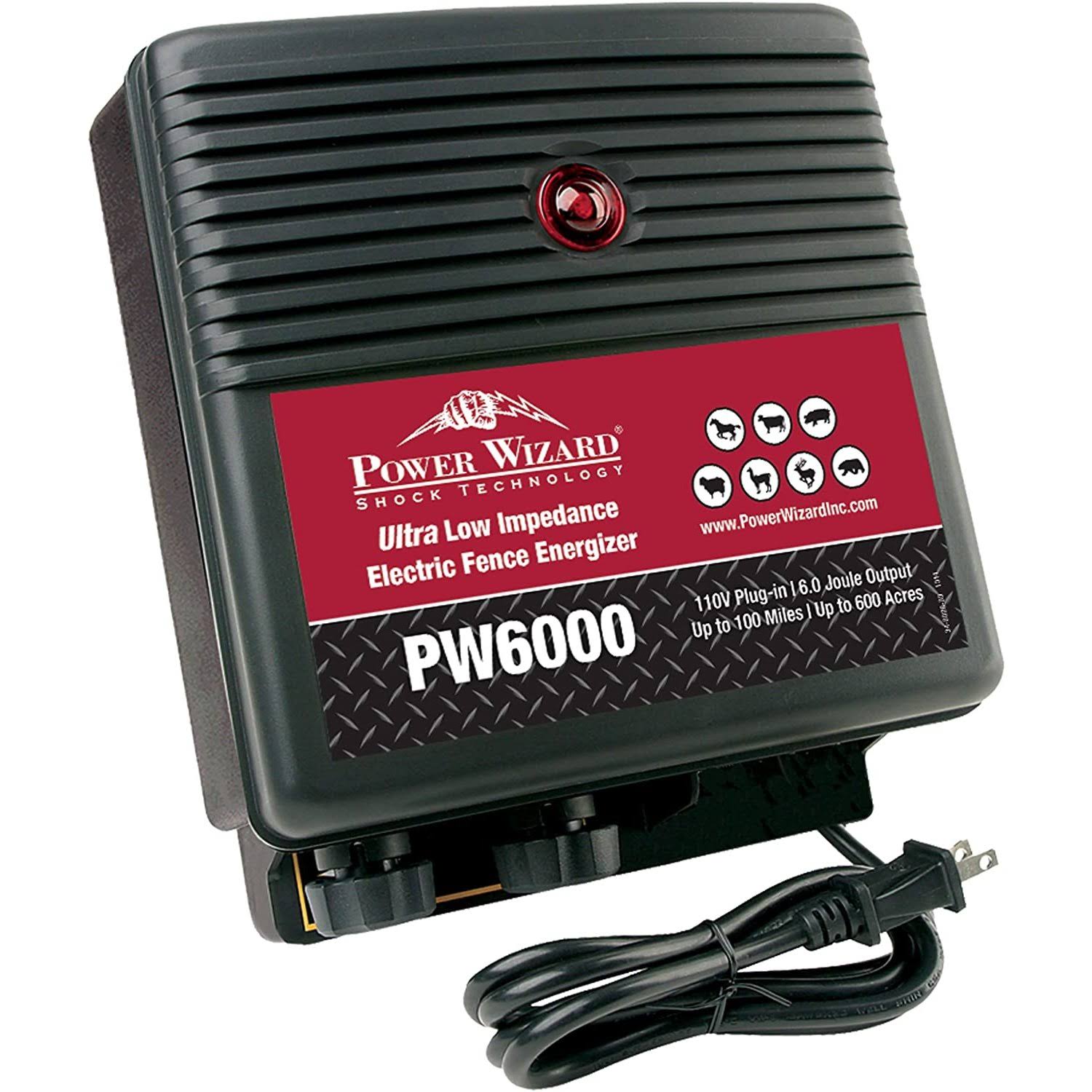 Power Wizard Pw6000 Ultra Low Impedance 100 Mile Electric Fence ...