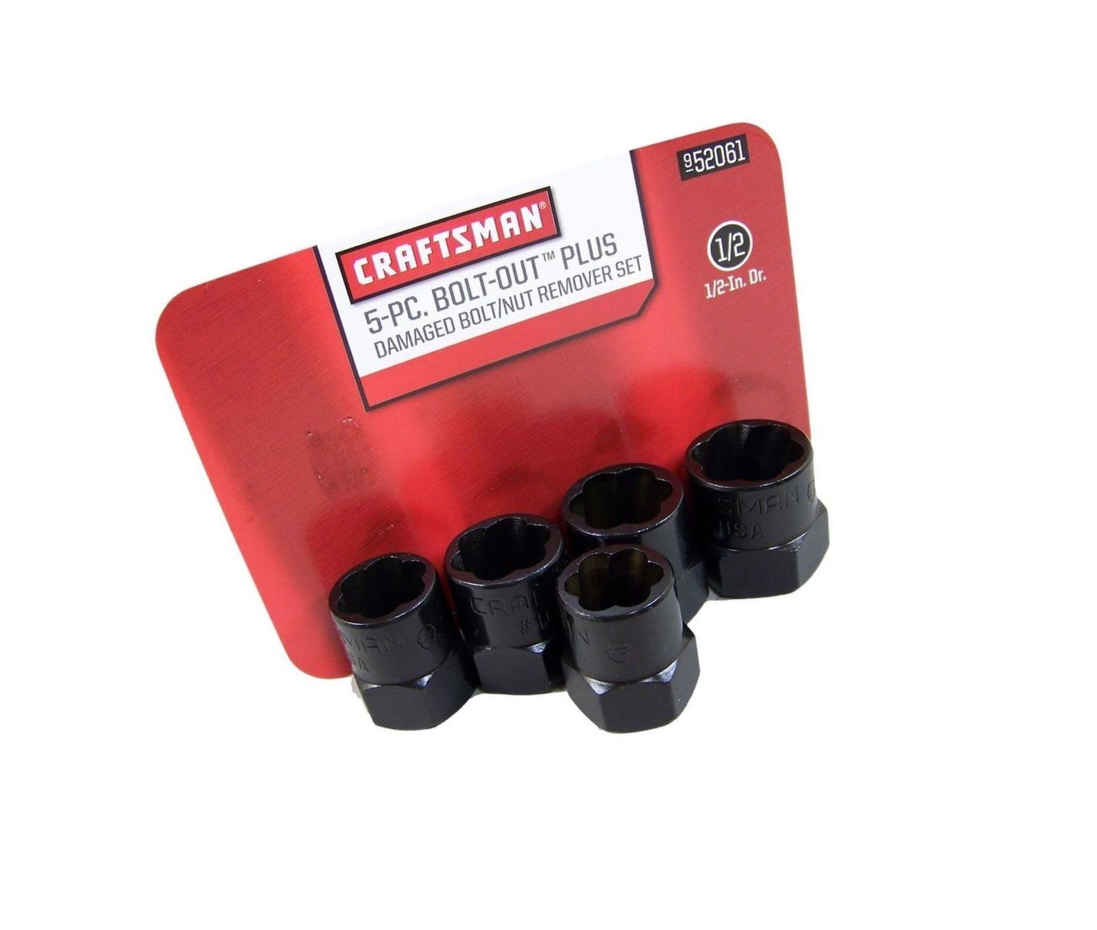 Craftsman Bolt-out 5 Piece Damaged Bolt/Nut Remover Set - Ritoyou