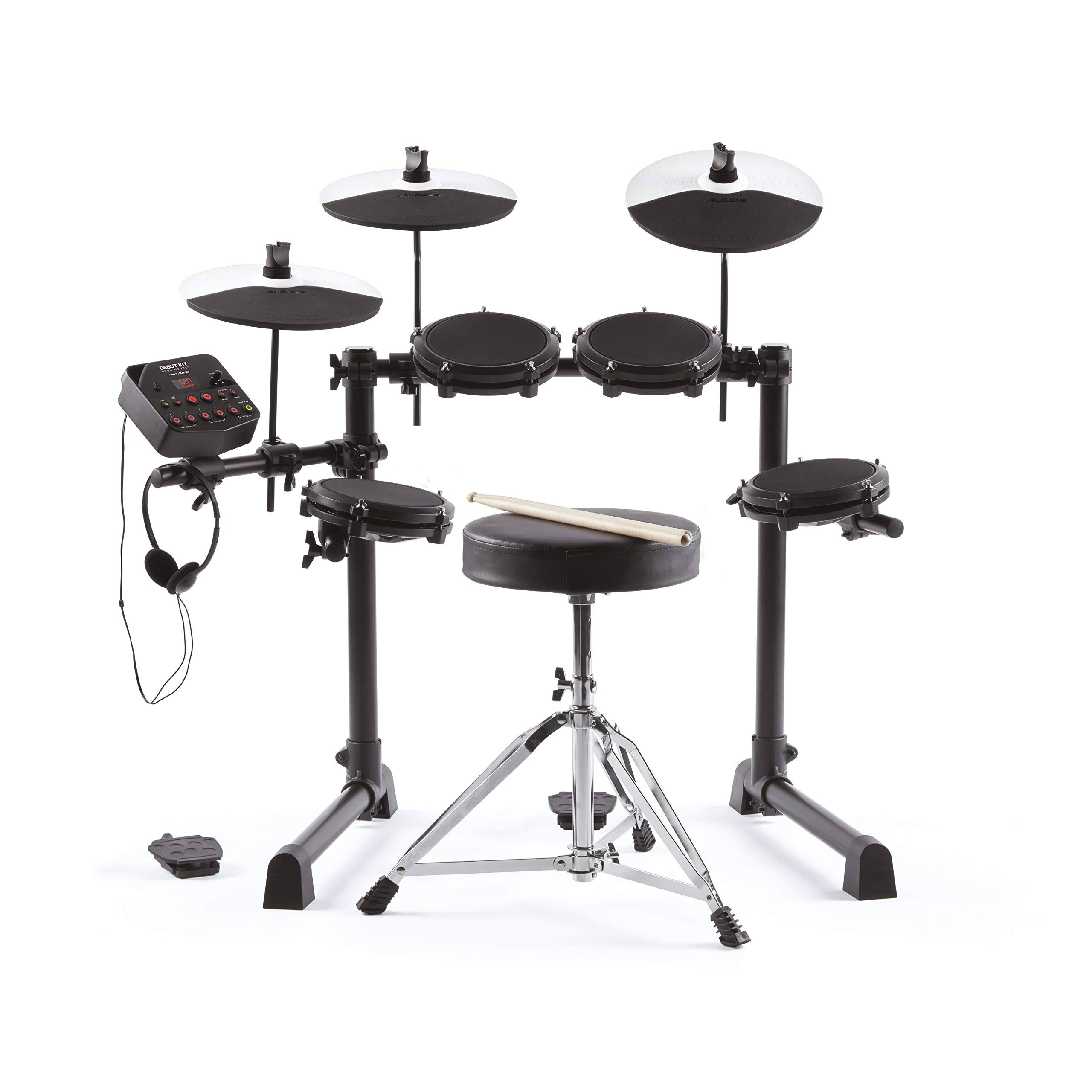 Alesis Debut Kit – Kids Drum Set with 4 Mesh Electric Drum Set Pads ...