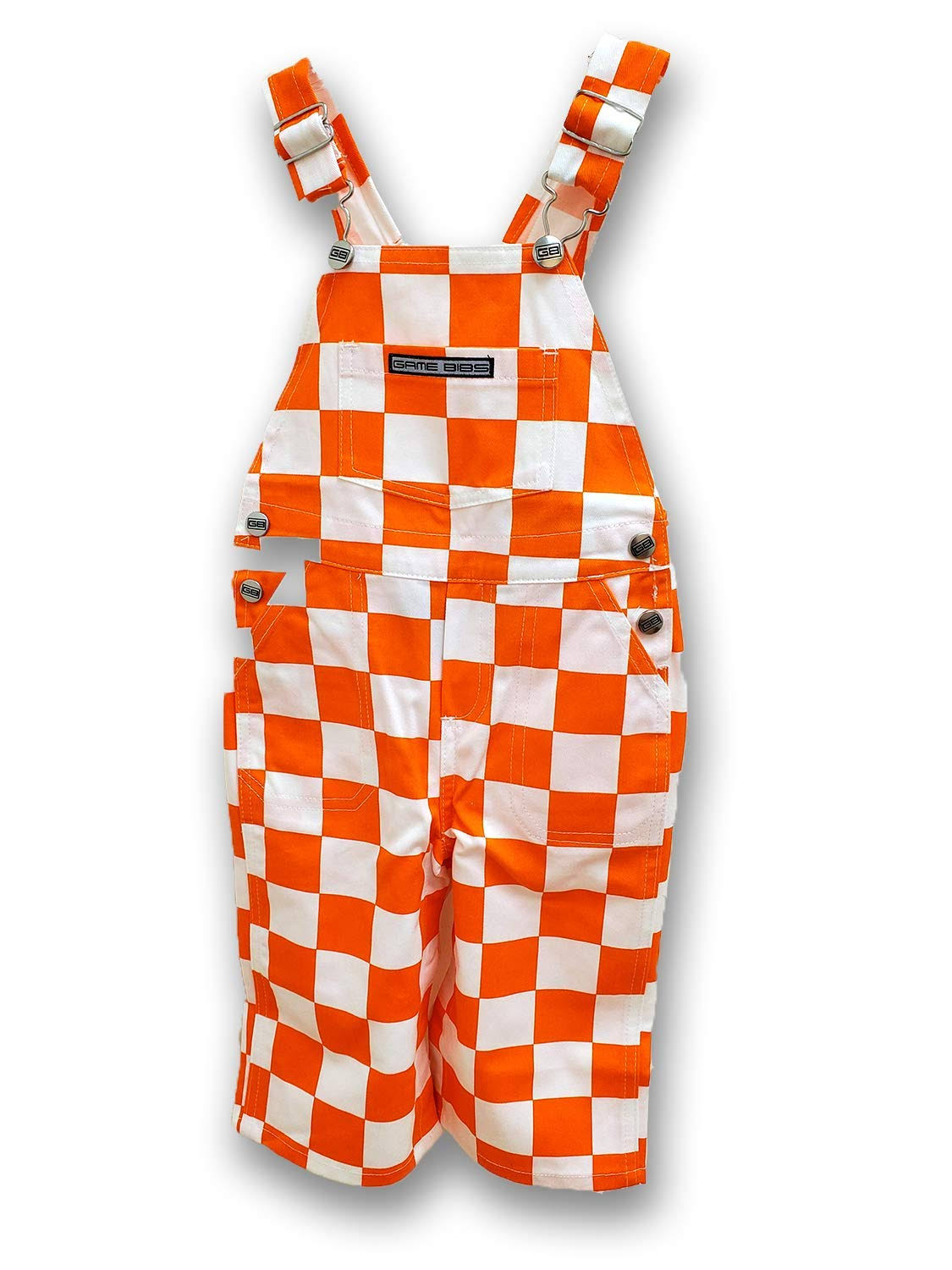 Youth Tennessee Volunteers Checkerboard Overalls (orange/white) 10-12 ...