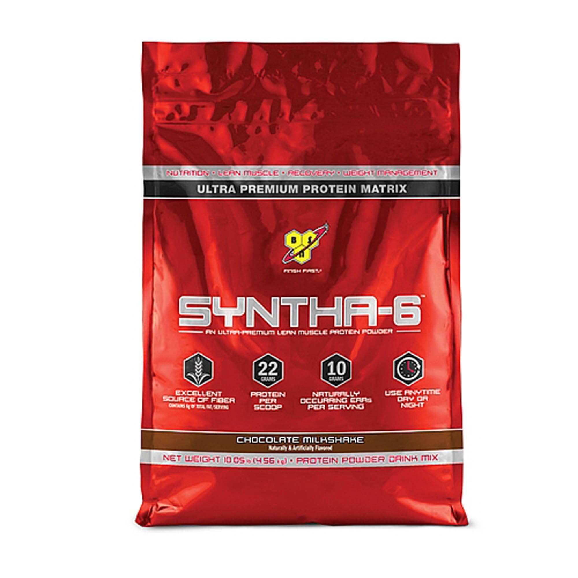 BSN Syntha-6 Sustained Release Protein Powder, Chocolate Milkshake - 10 ...