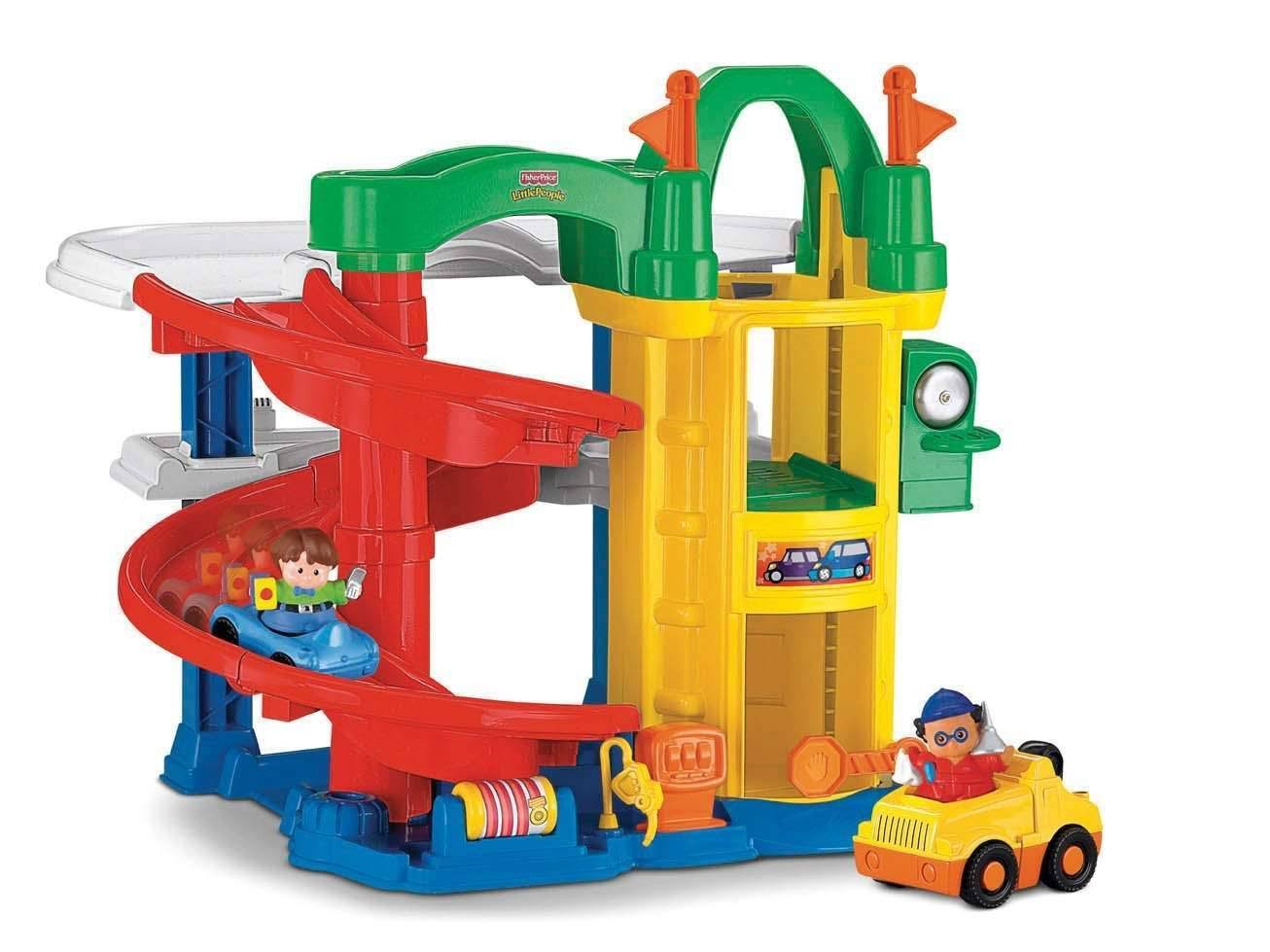 Little People Racin& Ramps Garage, Multicolor - Ritoyou